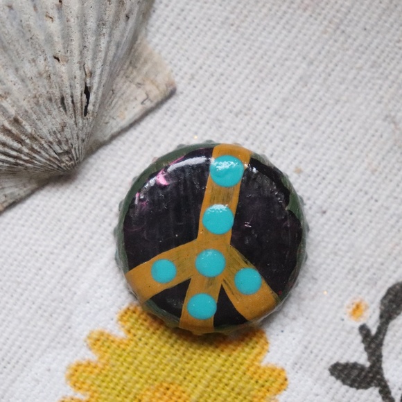 Jewelry | Upcycled Bottle Cap Pin | Poshmark